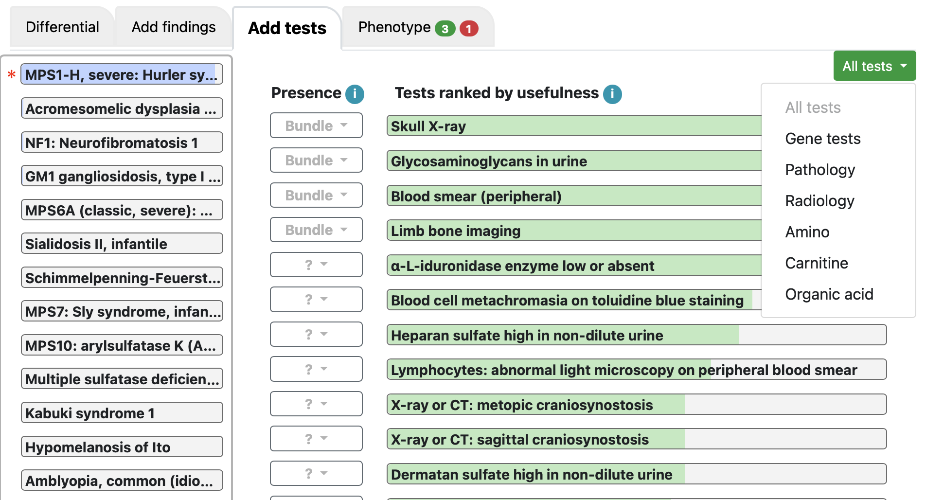 Dashboard how to: add gene findings manually - SimulConsult